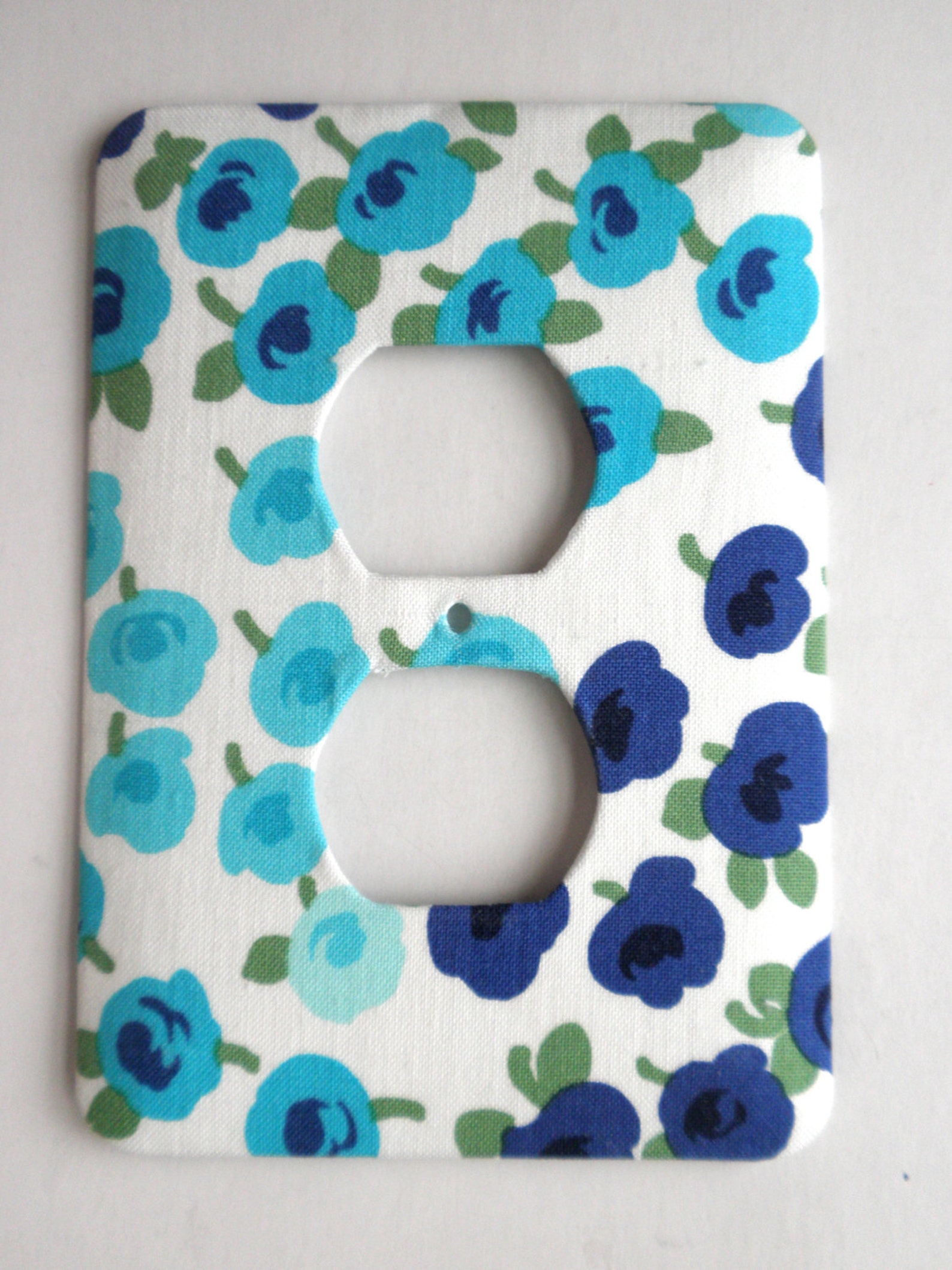 Blue and White Floral Outlet Cover Michael Miller Print Wall - Etsy
