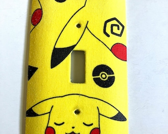 Pikachu Single Light Switch Plate - Etsy