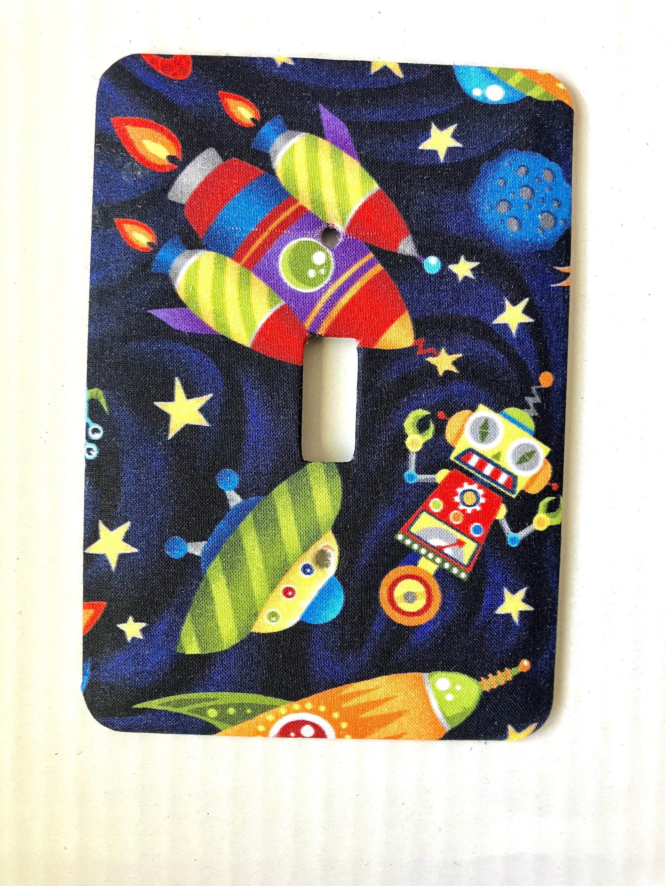 Space Travel Single Light Switch Plate - Etsy