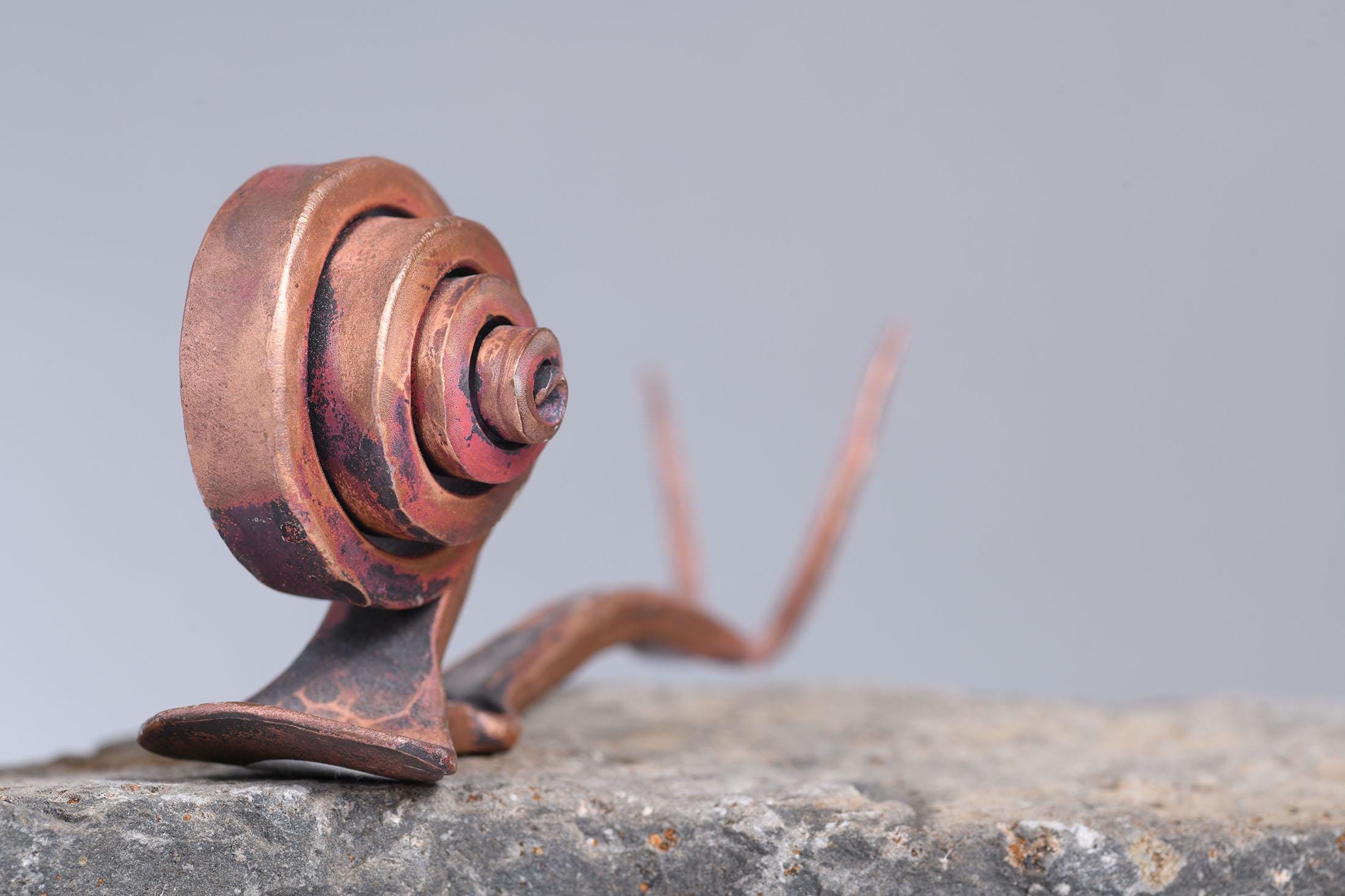 Copper Snail Sculpture - Forged by Hand - Etsy