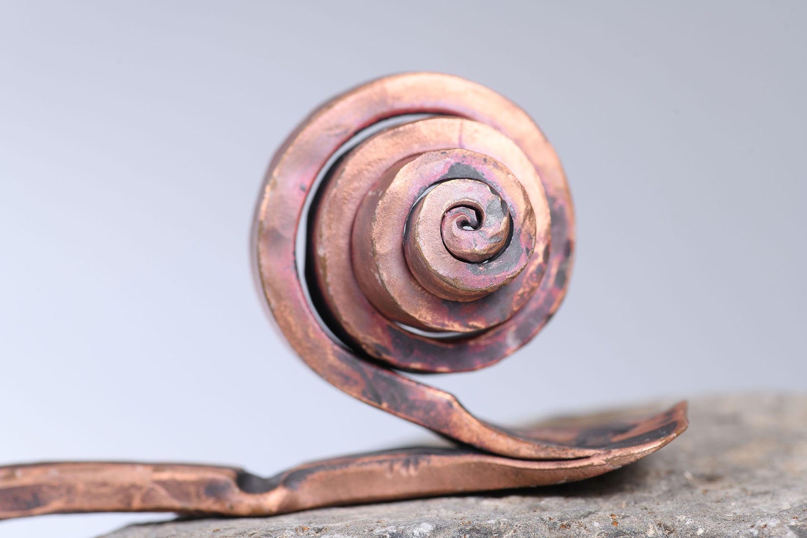 Copper Snail Sculpture - Forged by Hand - Etsy