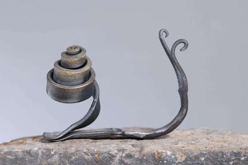 Iron Snail Sculpture: Hand Forged Metal Art Desk Decor Snail Gift - Etsy