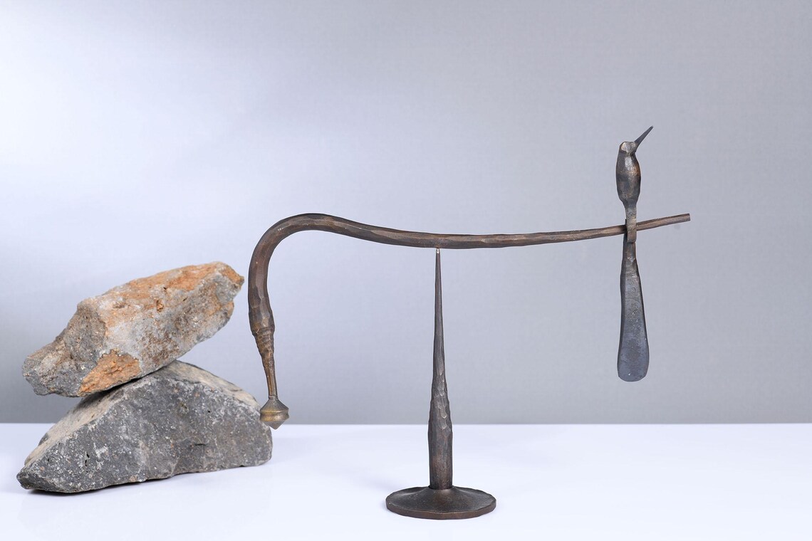Forged Iron Humming Bird Balance a Delicate Art Metallwork - Etsy