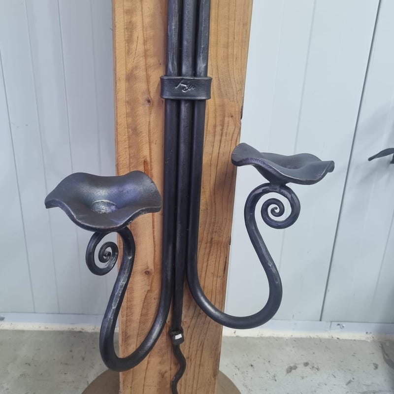 Hand Forged Candelabra - Etsy