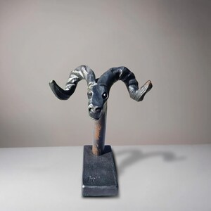 A Forged Iron Ram Sculpture Bookend by Jonatan Gat - Etsy
