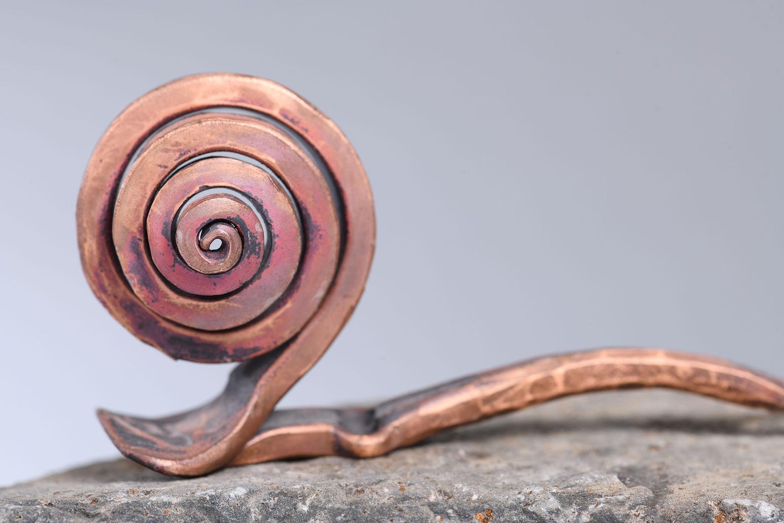 Copper Snail Sculpture - Forged by Hand - Etsy