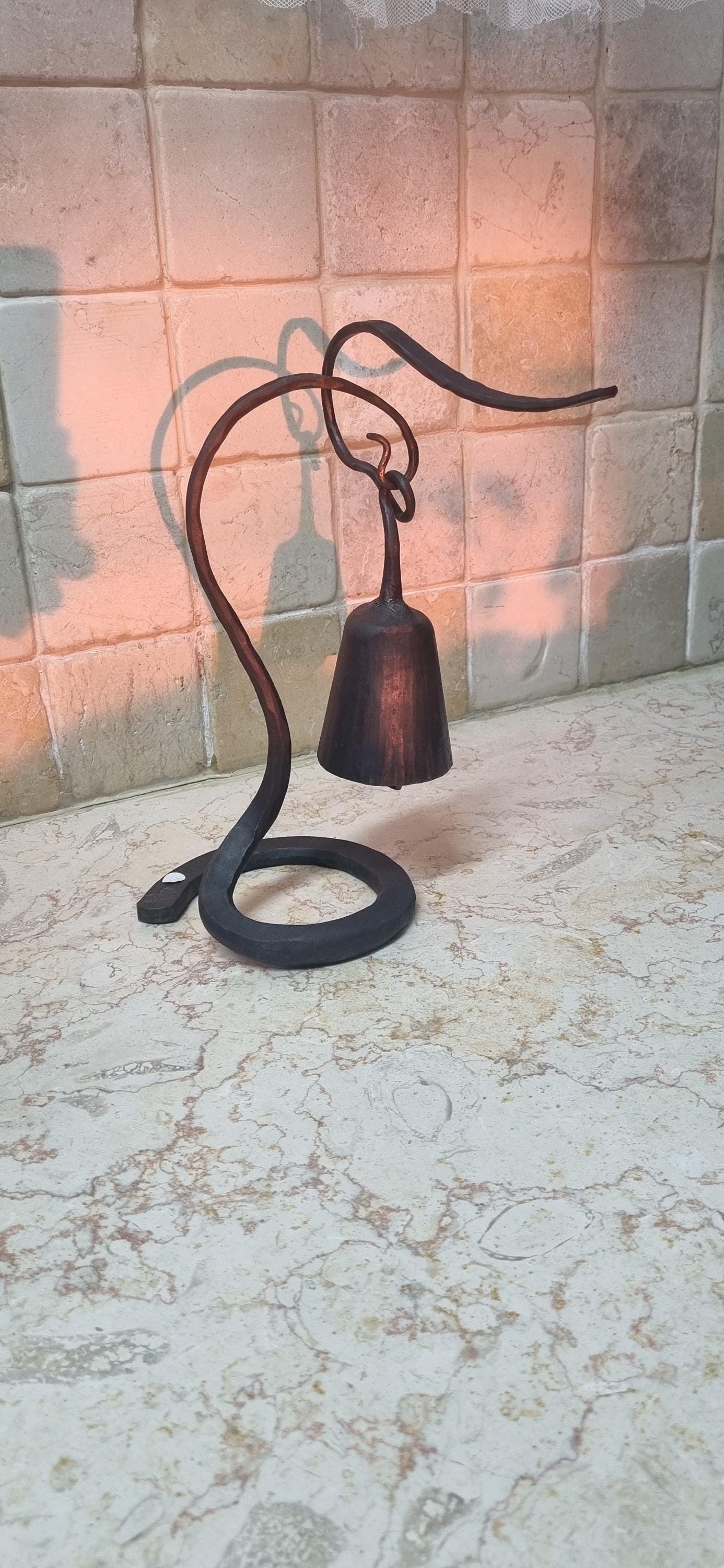 Intricate Iron Bell: A Unique Piece of Blacksmith Art - Etsy