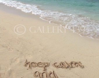 Keep Calm Beach - Etsy