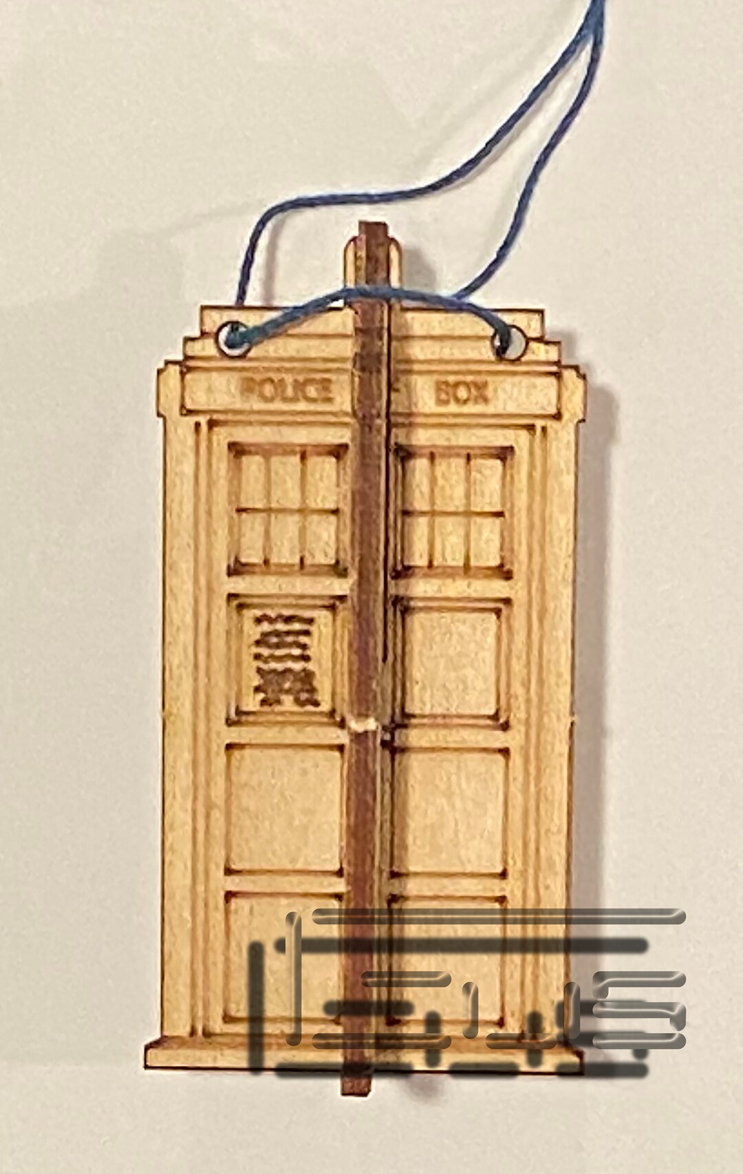 Wood Tardis 3-D Ornament - Etsy
