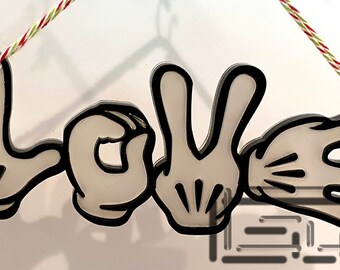 Stained Glass Mickey | Etsy