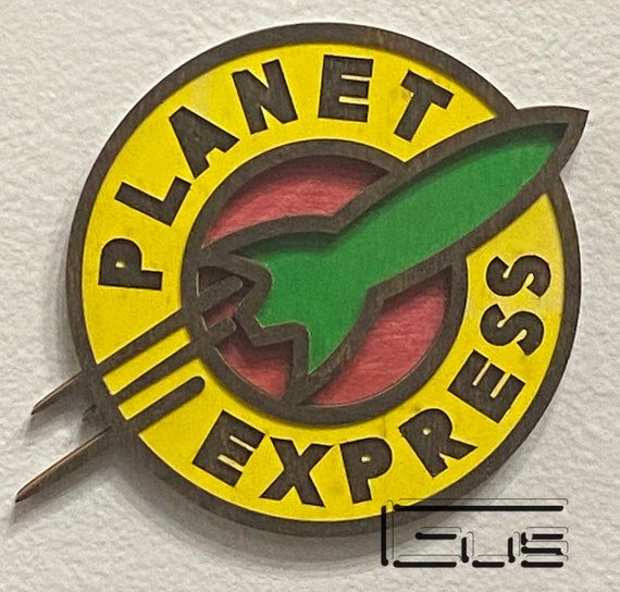 Wood Layered Laser Cut Planet Express Sign - Etsy