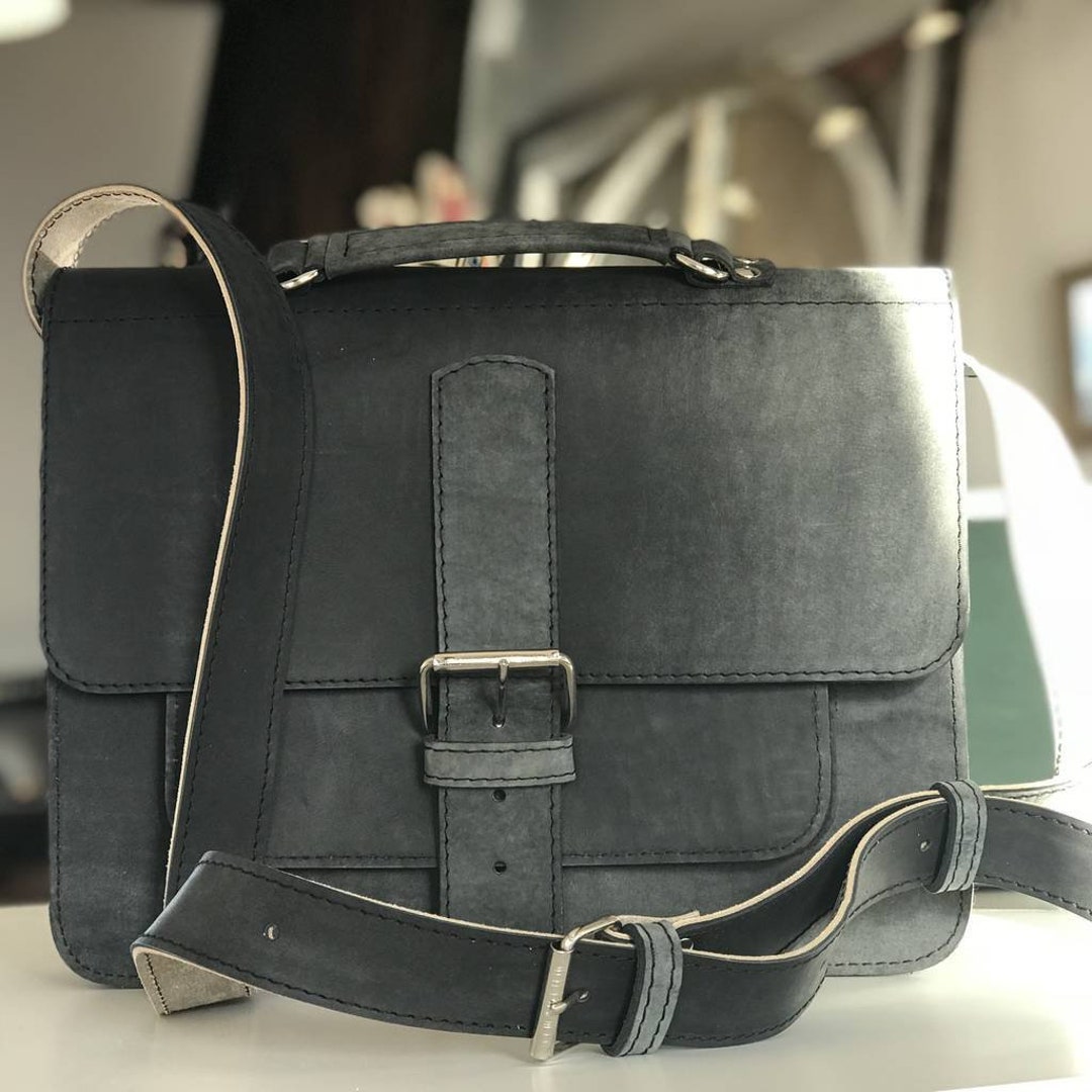 Leather Satchel Handmade in London - Etsy Ireland