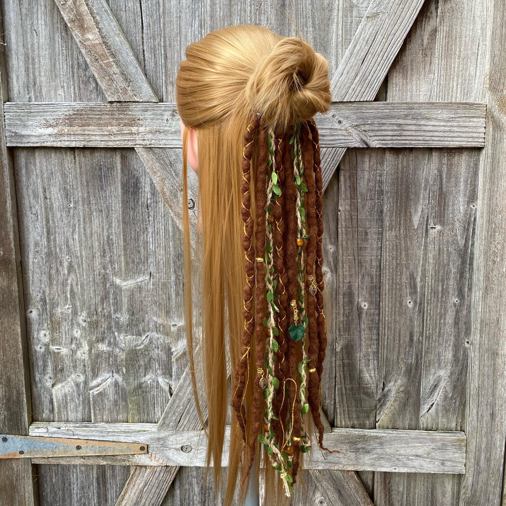 Brown Woodland Vine Dreadlock Ponytail - 19 Inches - Hair Fall ...