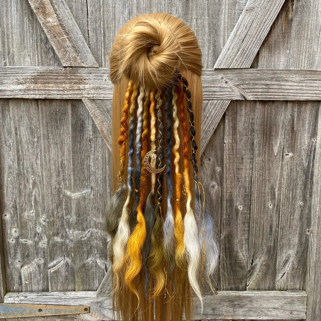 Copper Moon Luxe Dreadlock Ponytail - 15 Inches - Hair Fall - Festival ...