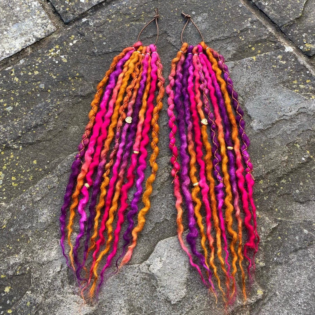 Custom - Pair of Desert Flower Dreadlock Ponytails - Choose Your Length ...