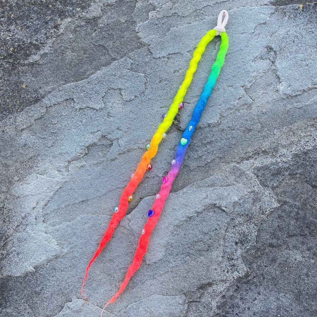 Rave Candy UV Reactive Dreadlock Hair Wrap / Clip - 15 Inches ...