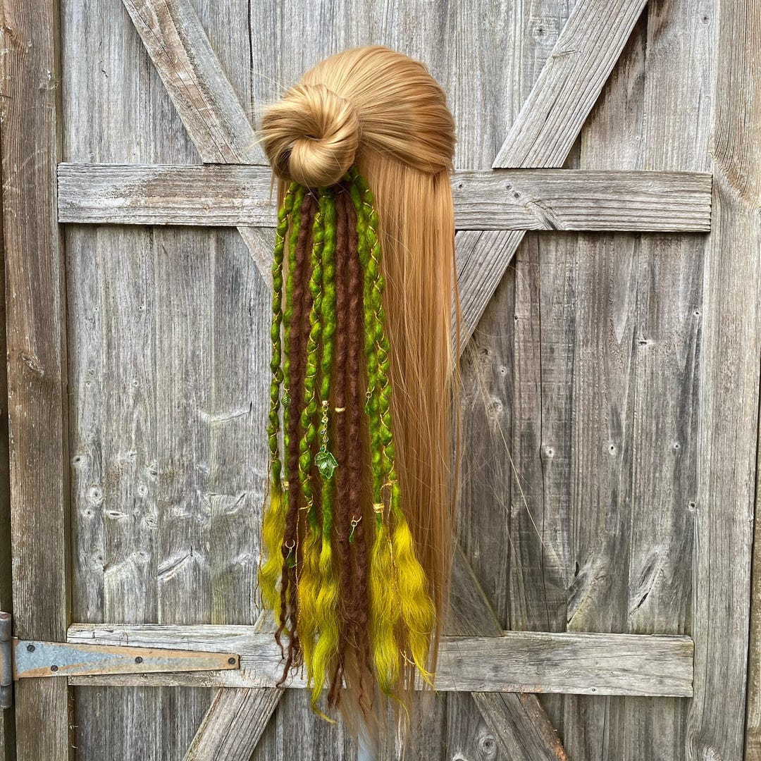 Woodland Fae Luxe Dreadlock Ponytail - 18 Inches - Hair Fall - Festival ...