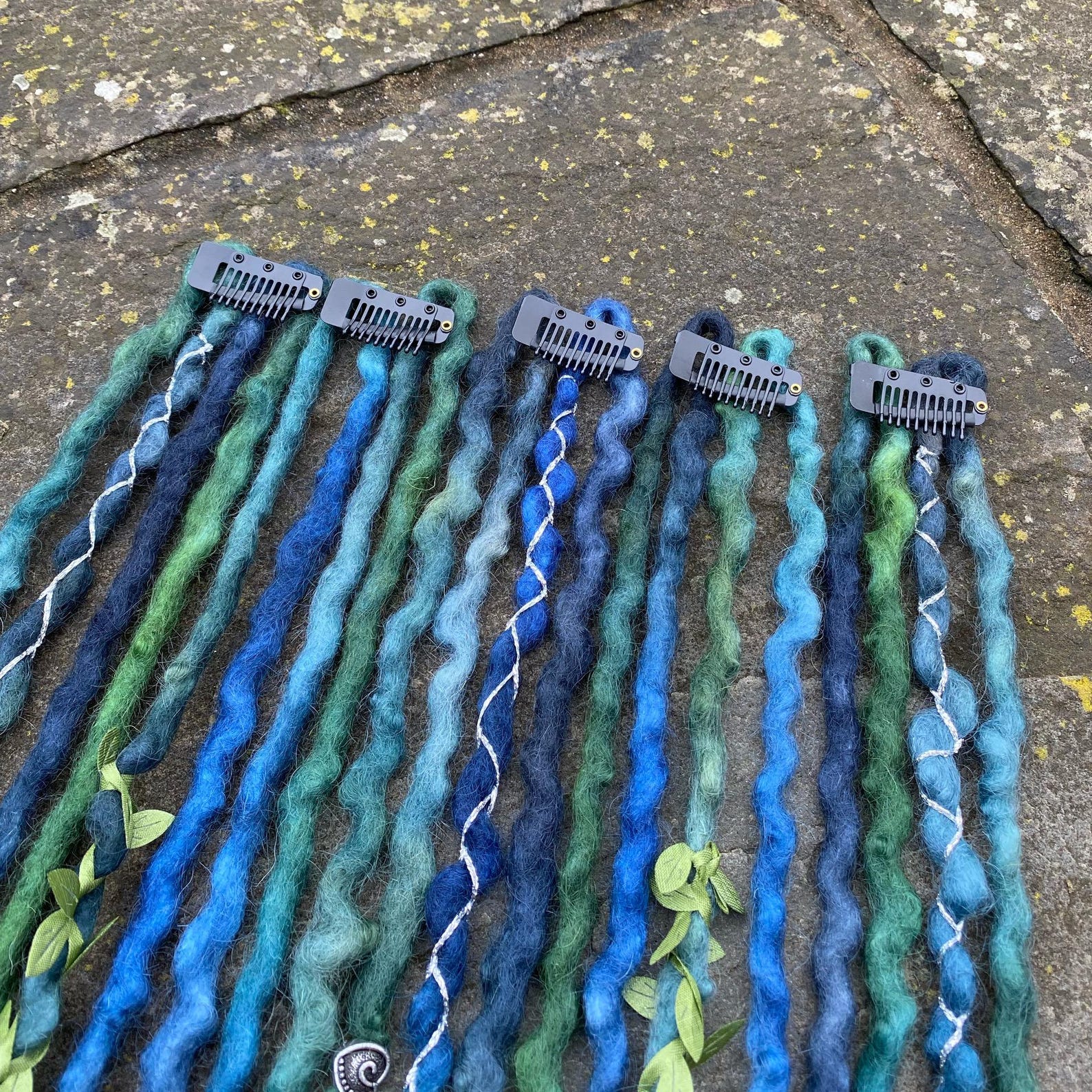 Custom - Clip-in Dreadlock Extensions - Midnight Grove - Partial ...