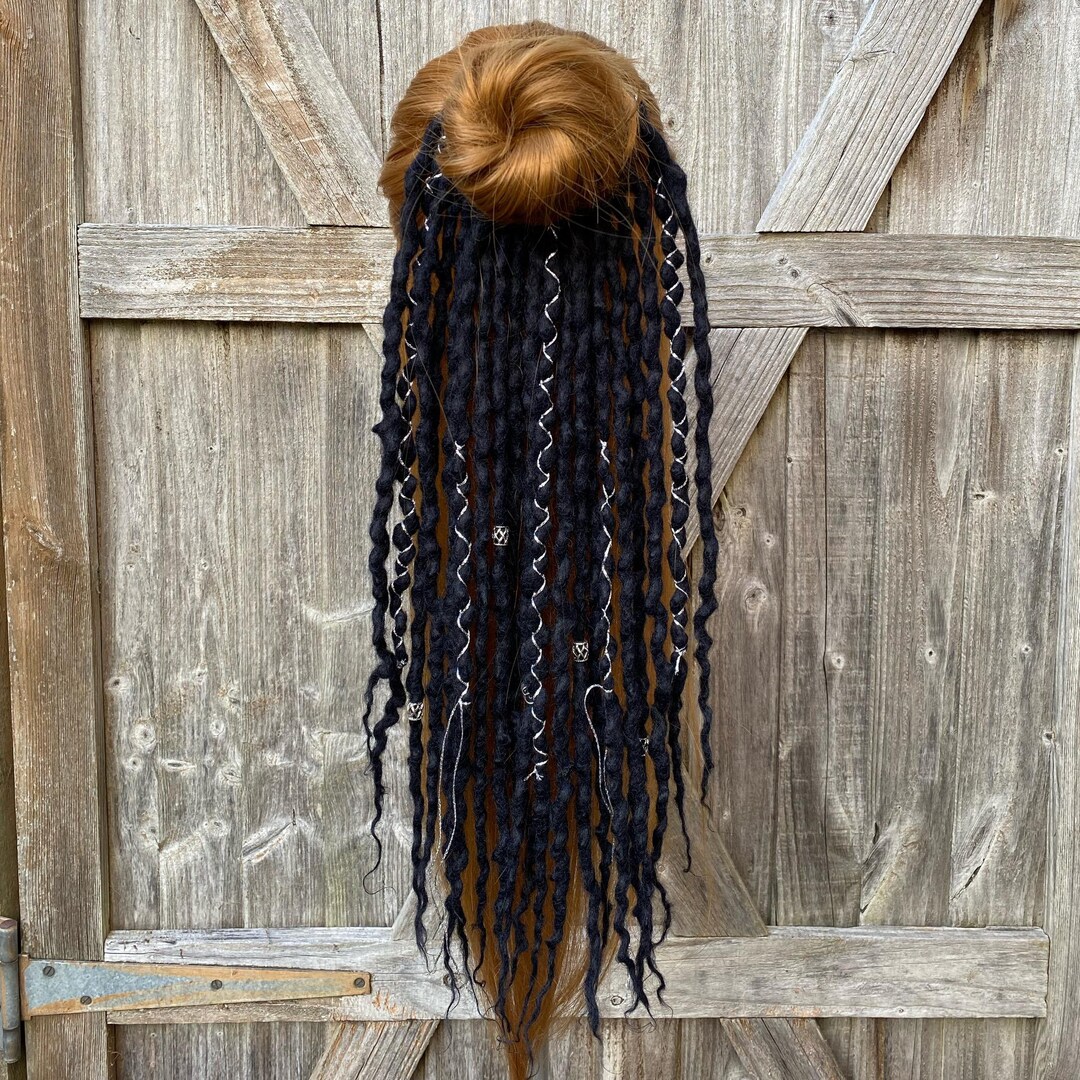 Black Dreadlock Ponytail - 19 Inches - Hair Fall - Festival Hair ...