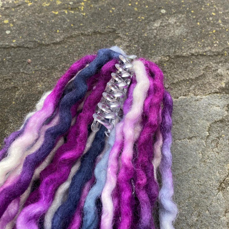 Custom - Winterberry - Dreadlock Ponytail Claw Clip - Choose Your ...