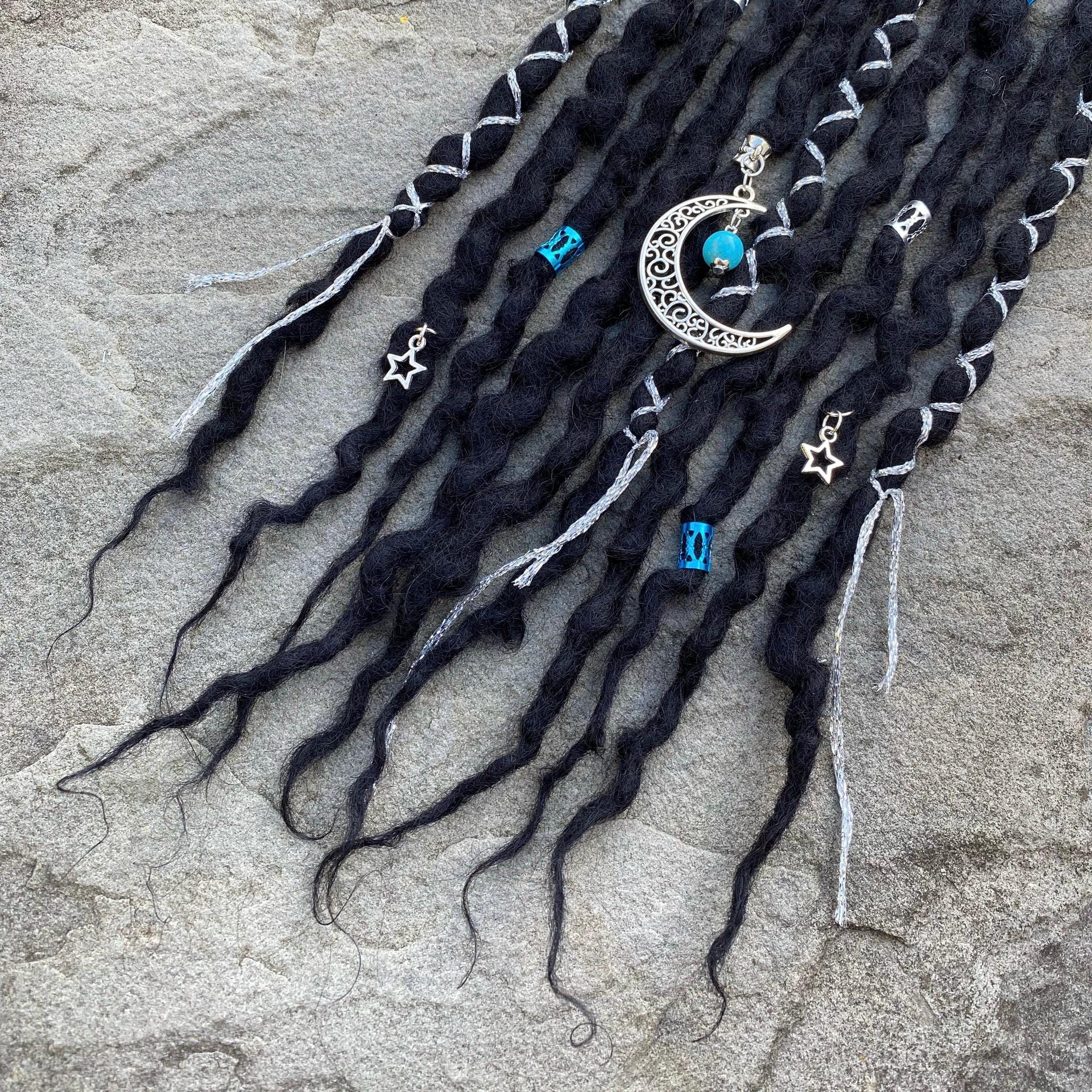 Custom - Starry Night Dreadlock Ponytail - Choose Your Length - Hair ...
