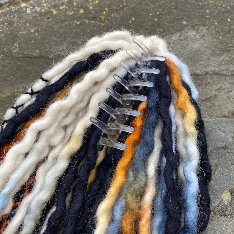 Custom - Rustic Luxe - Dreadlock Ponytail Extension Claw Clip - Choose ...