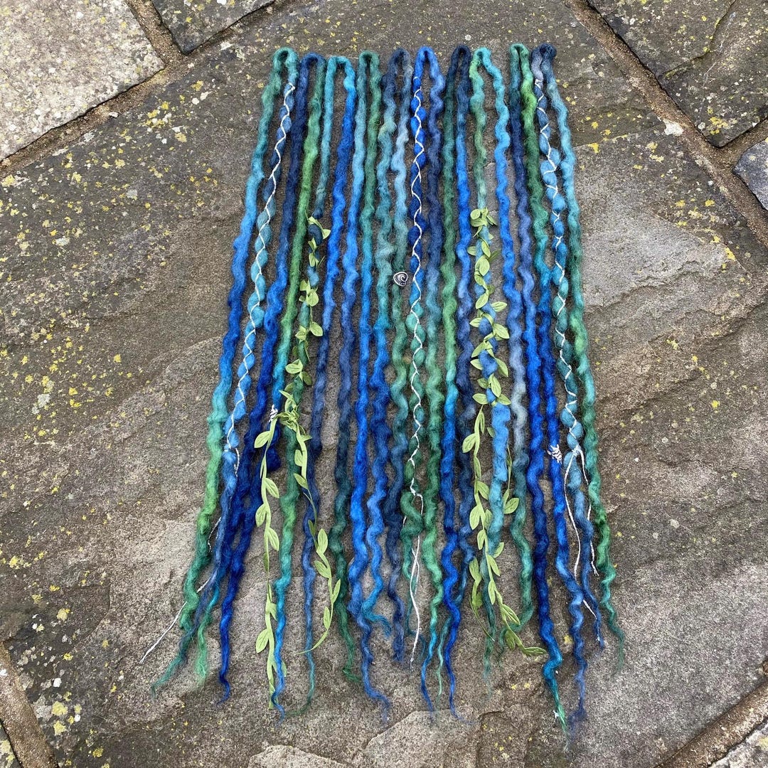 Custom - Clip-in Dreadlock Extensions - Midnight Grove - Partial ...