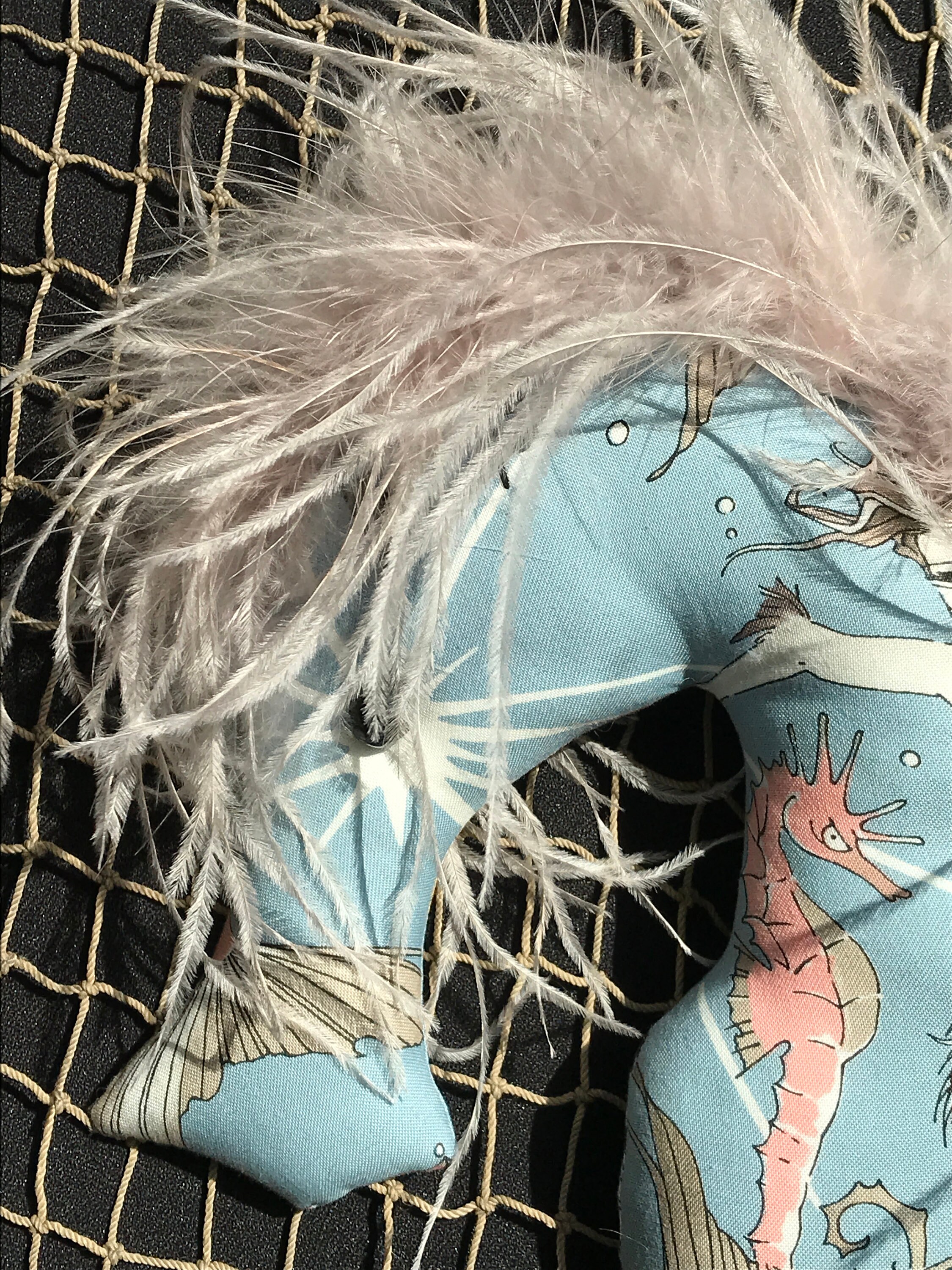 Merman, Seahorse Pillow, Mobile, Wall Hanging, Alexander Henry Fabric ...