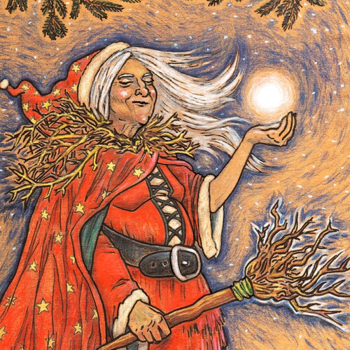 Mother Yule Greeting Card | Etsy