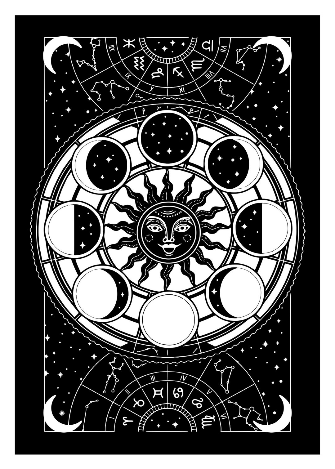 Greeting Card - Solar Wheel - Etsy