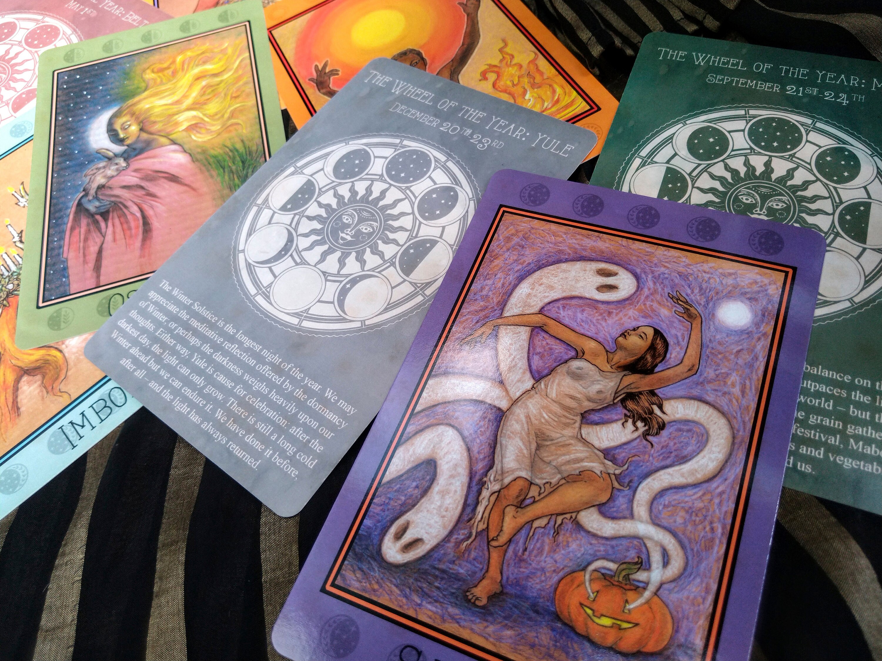 Deck of 8 Wiccan Sabbat Art Cards - Etsy