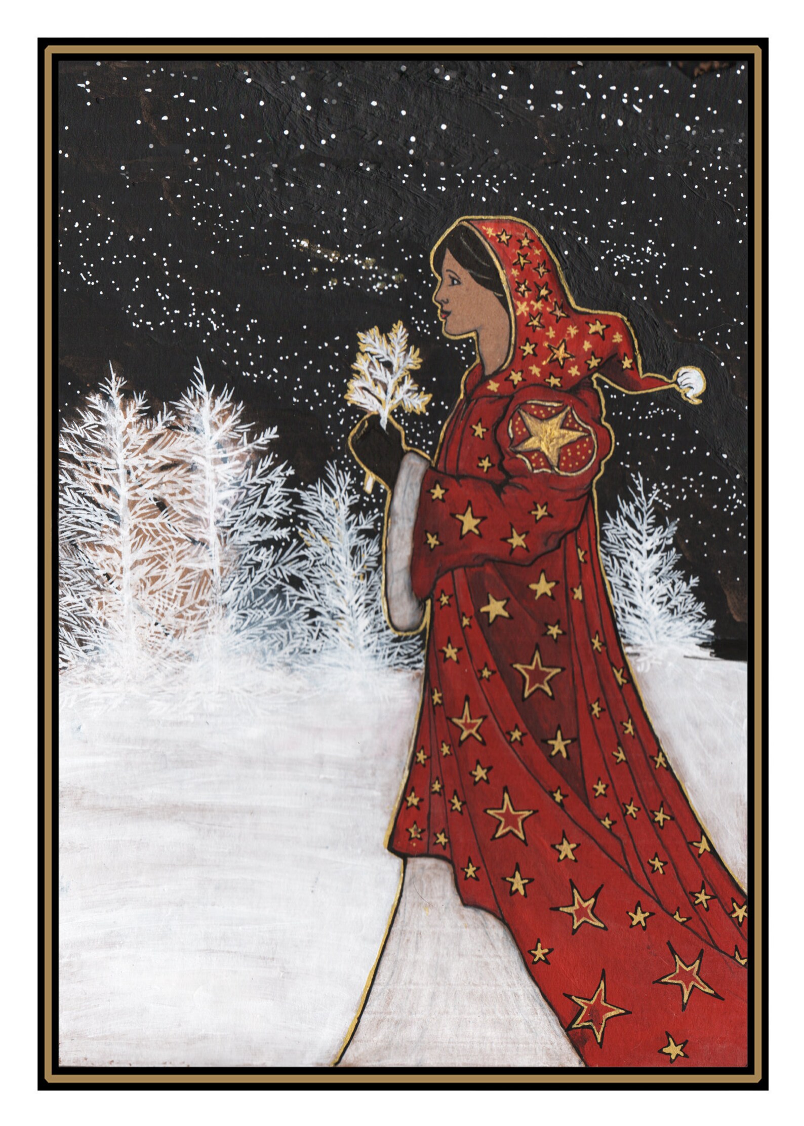 Mother Yule Greeting Card - Etsy