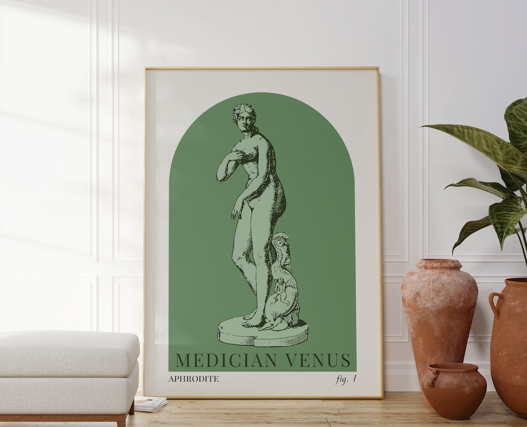 Sage Green Venus aphrodite Greek Mythology Wall Art Digital Print ...