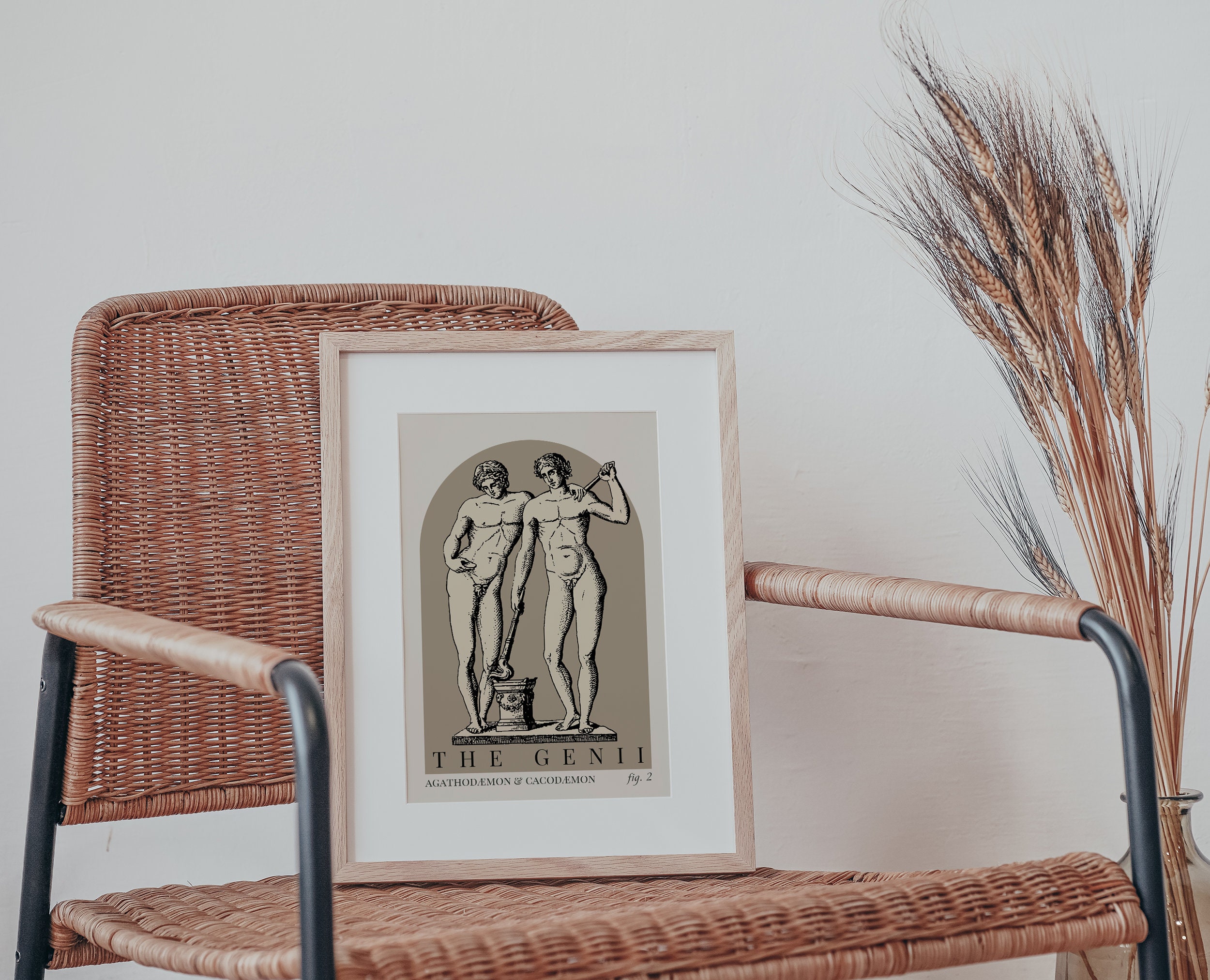 The Genii Greek Mythology Wall Art, Light Academia Printable Wall Art ...