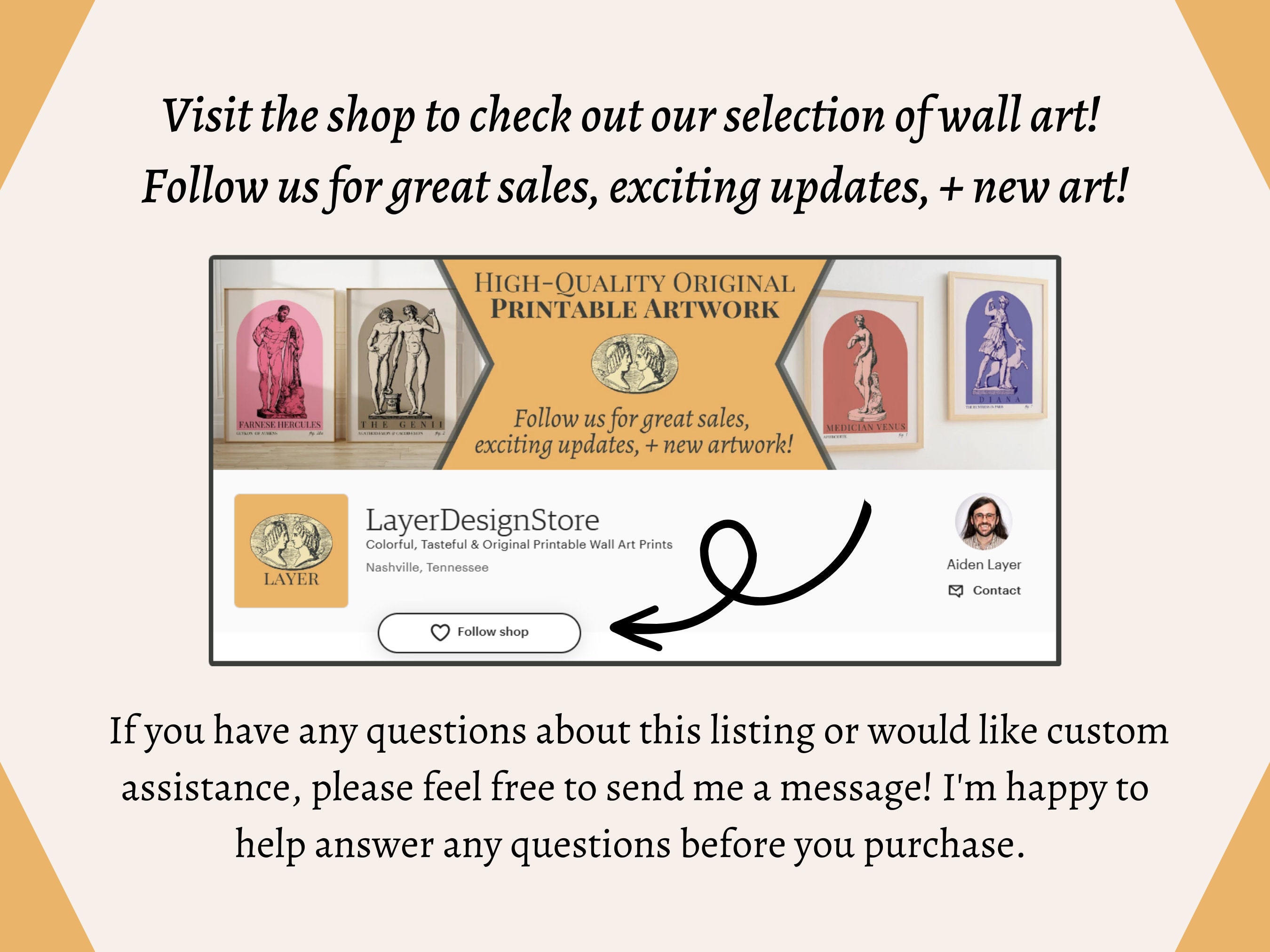 The Genii Greek Mythology Wall Art, Light Academia Printable Wall Art ...