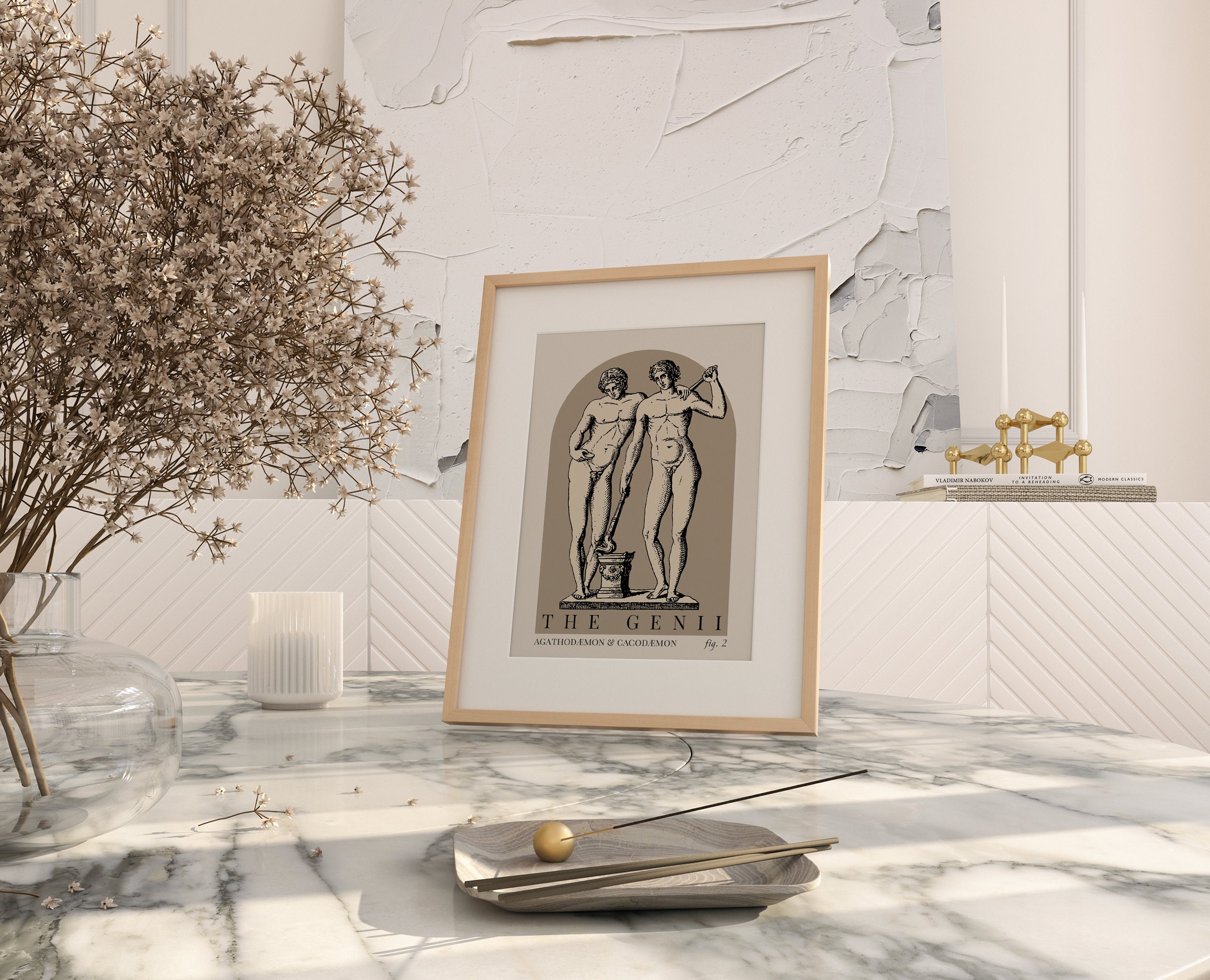 The Genii Greek Mythology Wall Art, Light Academia Printable Wall Art ...