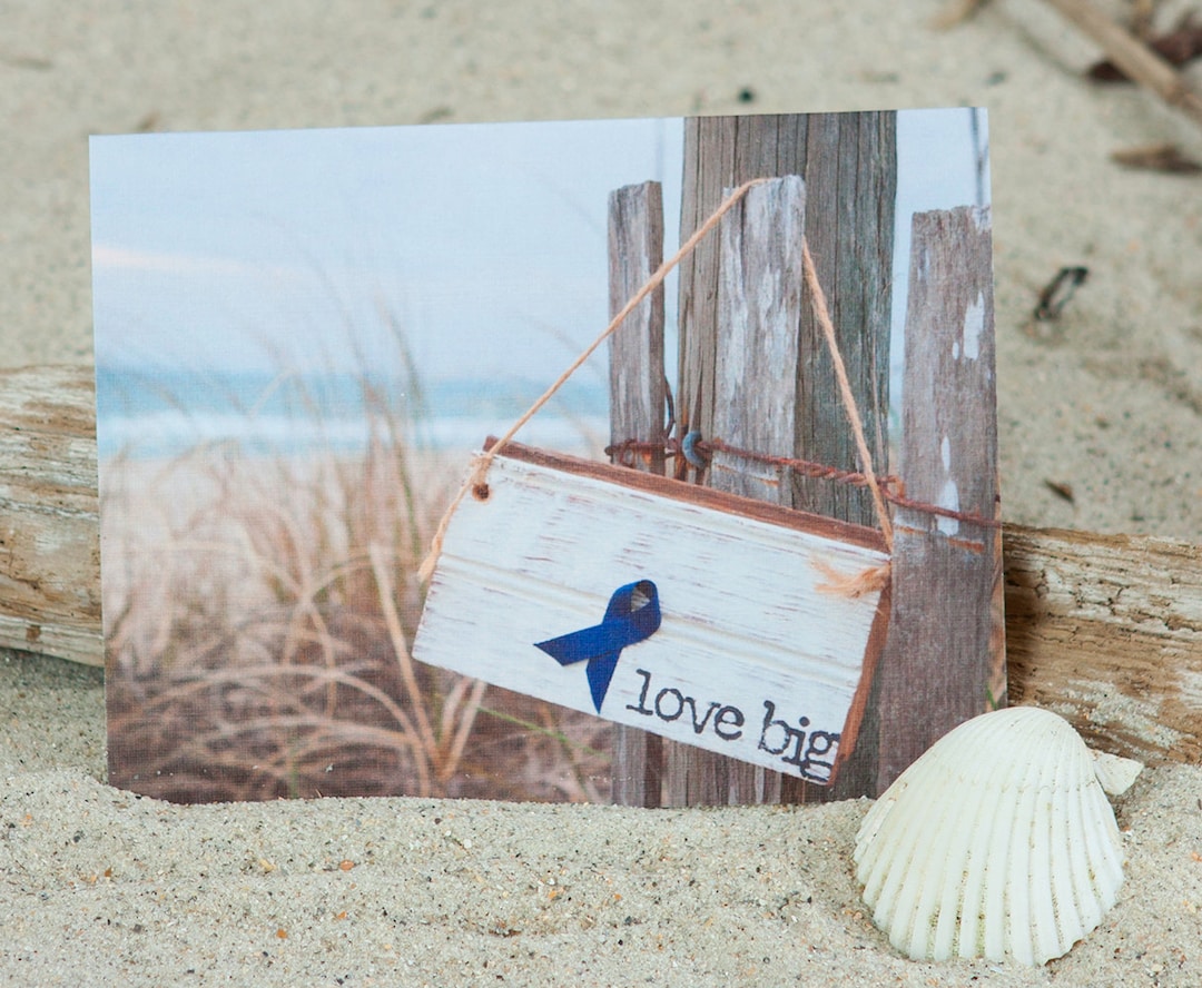 Coastal Stationery | Coastal Note Card | Love Big | Colon Cancer ...