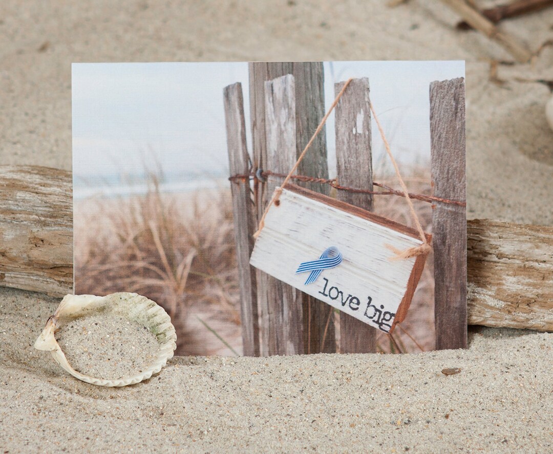 Coastal Stationery | Coastal Note Card | Love Big | ALS Awareness ...