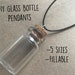 DIY Glass Bottle Necklace Sets - Fillable Empty Mini Wishing Jar Glass ...