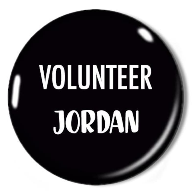 Custom Volunteer Badges - Etsy