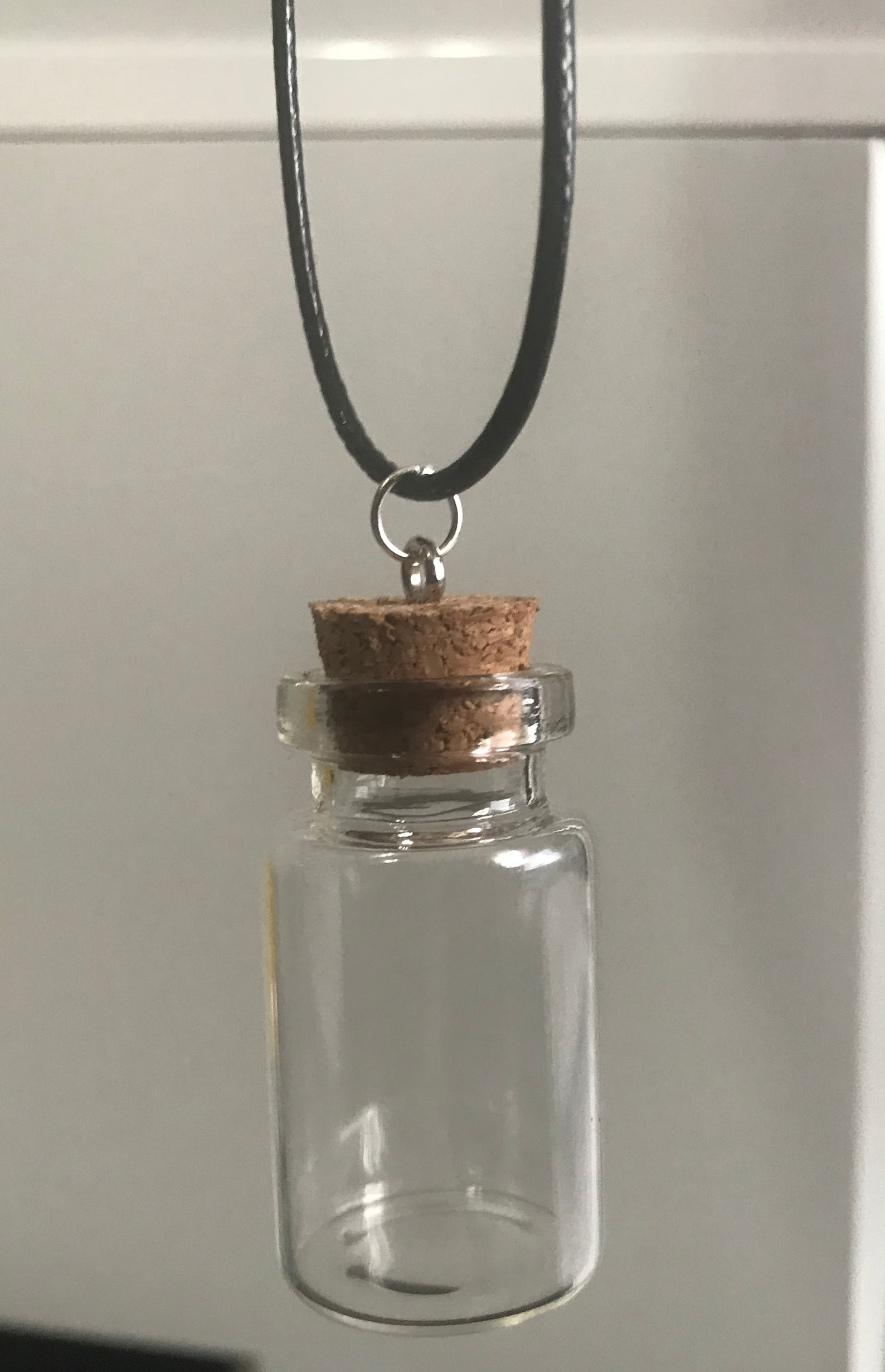 DIY Glass Bottle Necklace Sets Fillable Empty Mini Wishing | Etsy