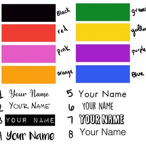 Hello My Name is - Name Tag - Customizable Name, Font, Color, Pinback ...