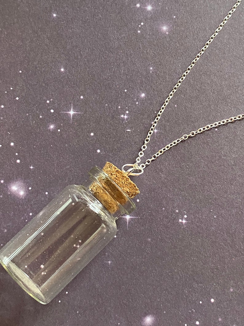 DIY Glass Bottle Necklace Sets Fillable Empty Mini Wishing - Etsy