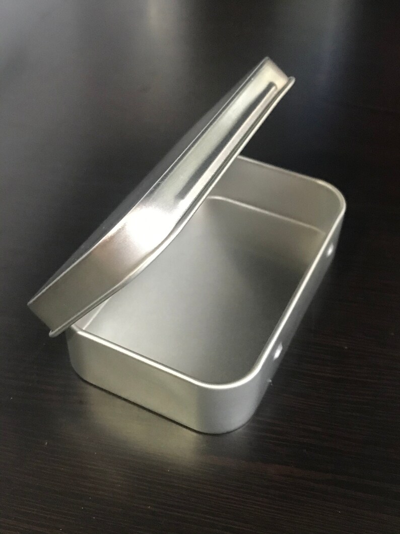 Small Metal Tin for Buttons Magnets or Jewelry. Hinged Lid - Etsy