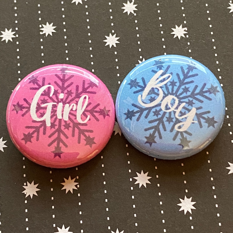 Gender Reveal Button - Etsy