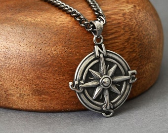 Compass pendant | Etsy