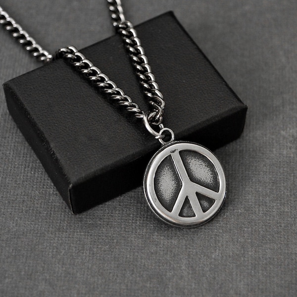 Peace Symbol Pendant - Etsy