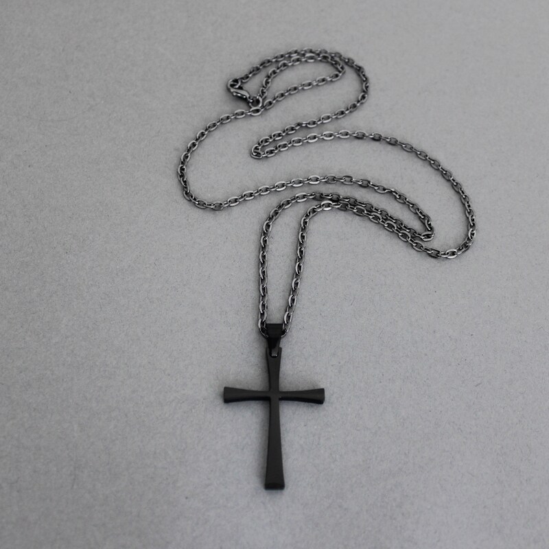 Cross Necklace Goth - Etsy