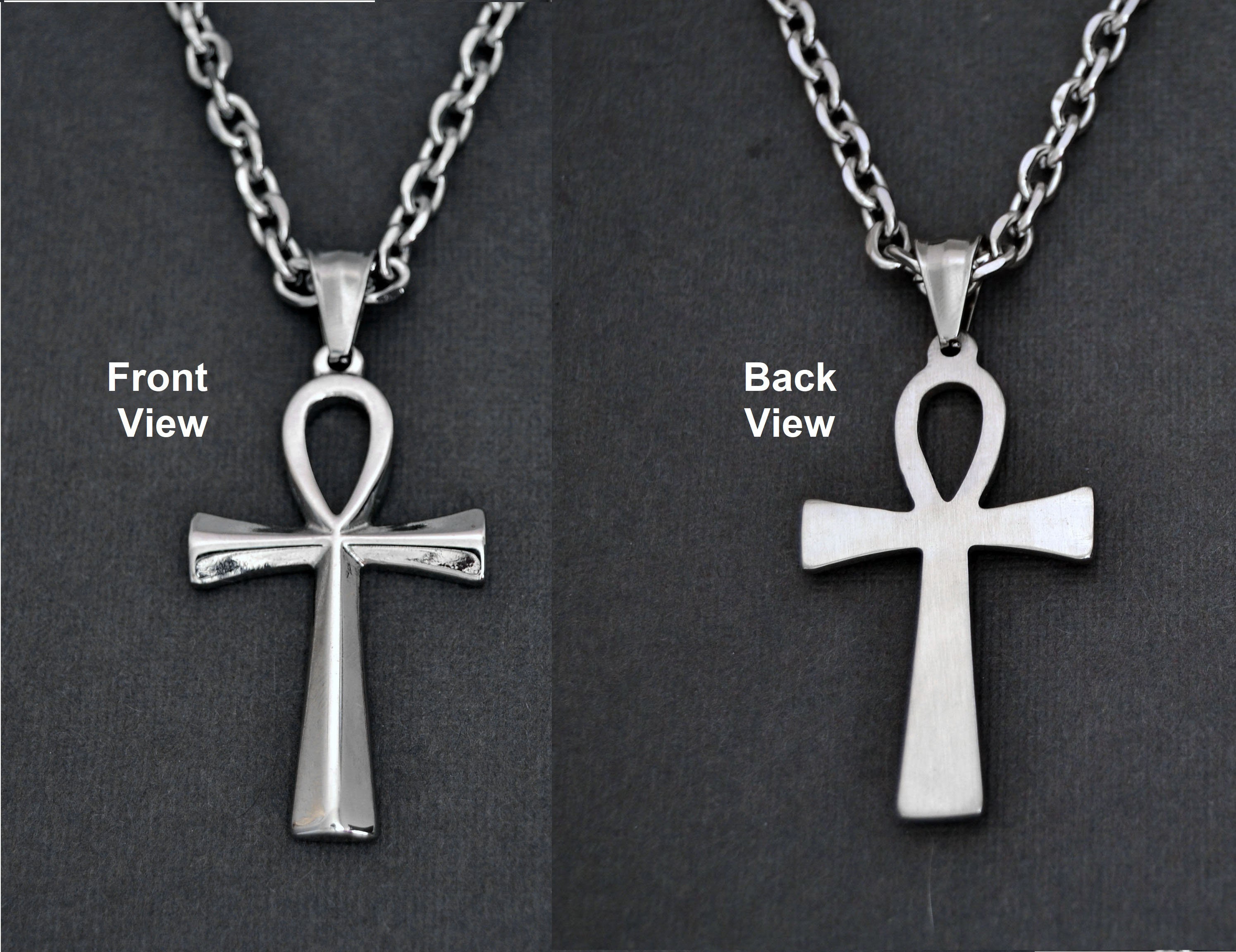 Ankh Necklace with Stainless Steel Chain Mens Jewelry Mens | Etsy