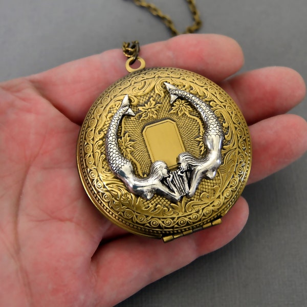 Mermaid Locket - Etsy